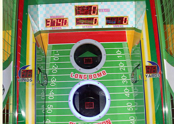 Rugby Ball Shooting Hole Redemption Game Machine , Coin Operated Arcade Machine