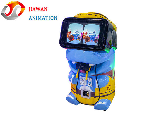 Green Color Virtual Reality Arcade Machines Fiberglass And Metal Material