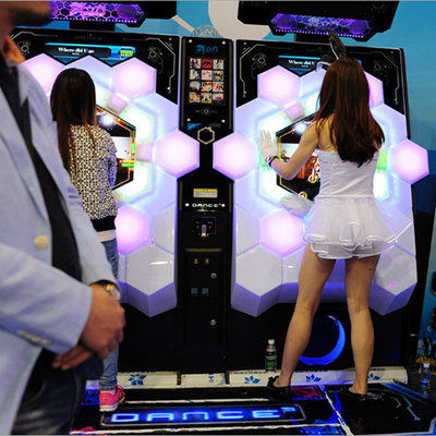 2 Players Dance Dance Revolution Arcade Machine W110 X D100 X H200 CM Size
