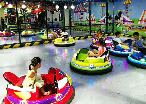 Fiberglass Battery Electric Bumper Cars Space Battleship Shape 1 - 2 Player