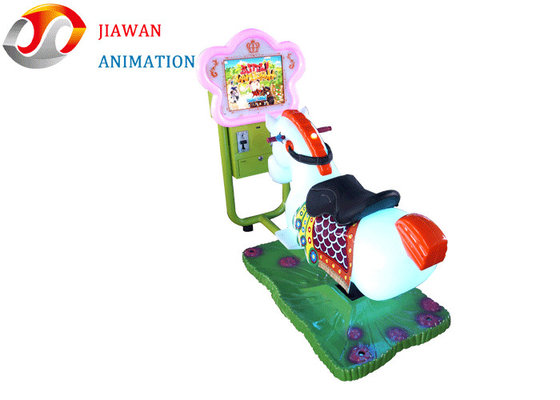Horse Coin Operated Kiddie Rides 17 Inches LCD Flower Screen For Kids