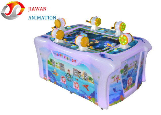 Rotational Moulding Coin Operated Video Game Machines Indoor Happy Fishing Machine