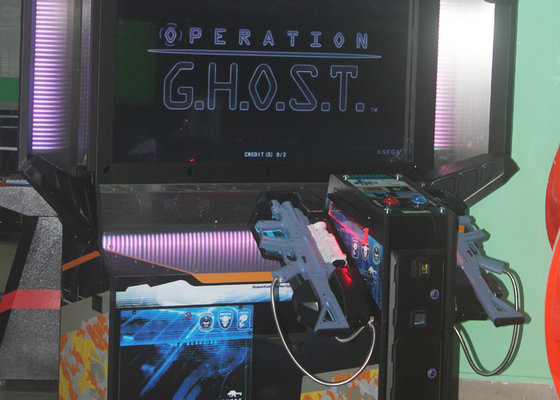 Indoor Operation Ghost Shooting Retro Arcade Machine 300W Power 200KG Weight