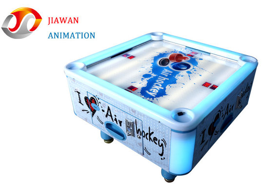 Square Cube Coin Operated Air Hockey Table For Two Person Fit Family