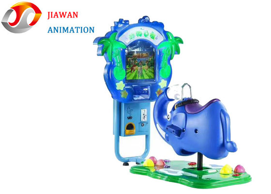 Animal Family Coin Operated Kiddie Rides With Rotational Moulding Material