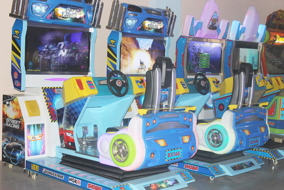 3d Motion Street Racing Simulator Game Machine , Arcade Racing Car Machine Games