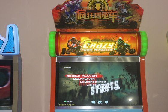 42 Inches Display 4D Arcade Game Machines Crazy Four Wheeler Coin Operated