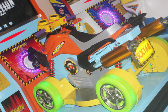 42 Inches Display 4D Arcade Game Machines Crazy Four Wheeler Coin Operated