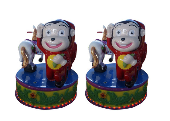 Interesting Two Person Coin Operated Kiddie Rides Carousel For Children