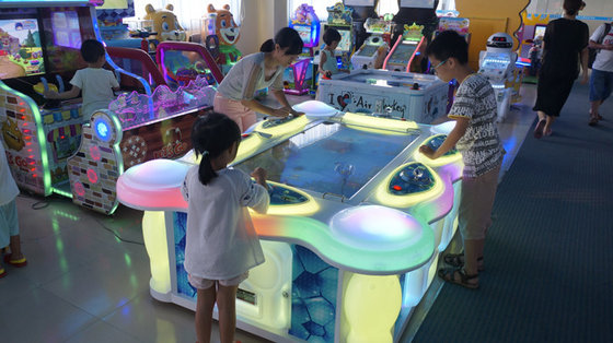 Funny Fishing Simulator Machine , Coin Operated Arcade Machine W172 X D118 X H90CM Size