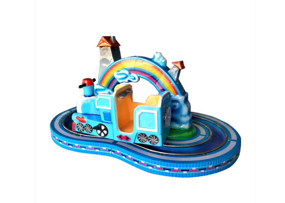 Rainbow Kids Coin Operated Game Machine Train With Track Fit Amusement Park Ride
