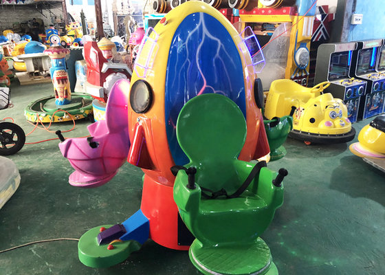 Happy Jumping Coin Operated Rides / Kiddy Ride Machine Fiberglass Three Seats