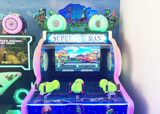 3P Super Iceman Water Shooting Arcade Machine With Smog 42 Inches Display