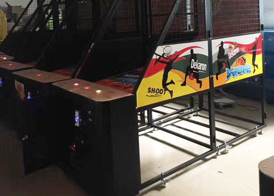 Indoor Basketball Arcade Machine Hardware Material W250 X D100 X H240CM Size
