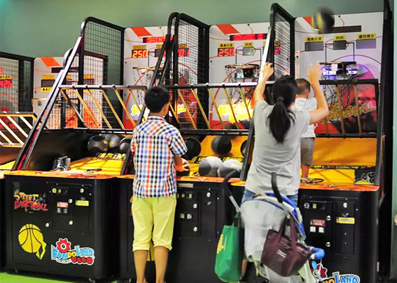 Indoor Basketball Arcade Machine Hardware Material W250 X D100 X H240CM Size