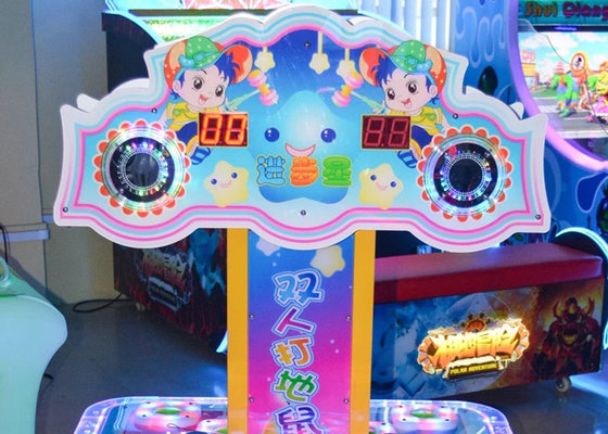 Double Play Mickey Hamster Hammer Game Machine Hitting Mouse 1 - 2 Person Player