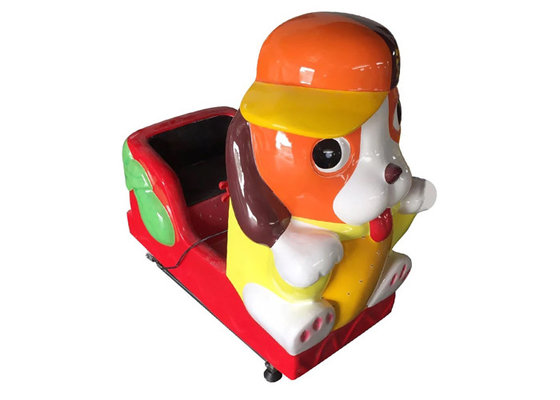 Dog Coin Ride Machine / Kiddie Amusement Rides Swing Machine For Children
