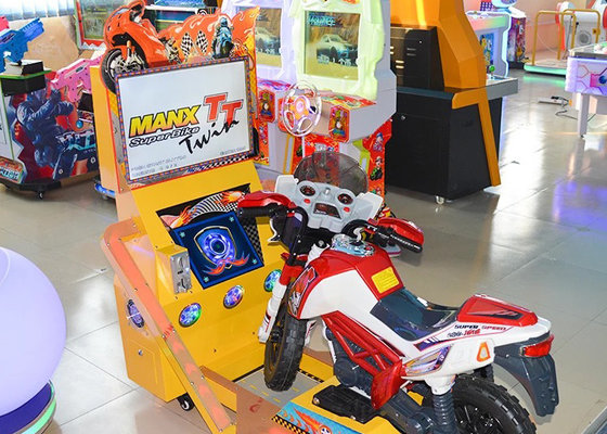 Iron Case Arcade Racing Game Machine , Retro Arcade Machine Fit Children And Adult