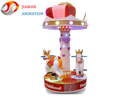 Childhood Crown Carousel Kiddie Amusement Rides , Coin Operated Amusement Machines