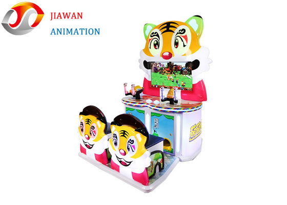 Lovely Tiger Animals Shooting Arcade Machine 42 Inches Display With Two Guns