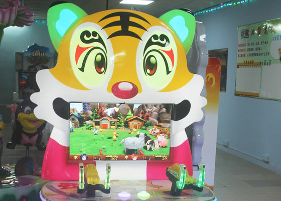 Lovely Tiger Animals Shooting Arcade Machine 42 Inches Display With Two Guns