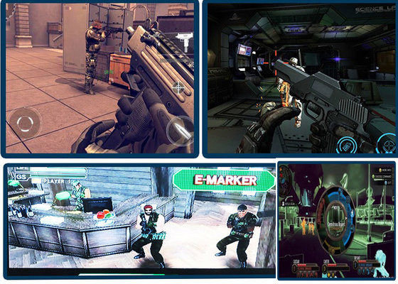 Ghost Squad Shooting Simulator Game Machine 178 cm X 150 cm X 213 cm Size With Two Gun