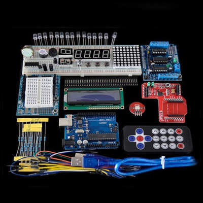UN Electronic Starter kit for Arduino with UNO R3 board Wireless XBEE Module L293D Motor Driver Shield