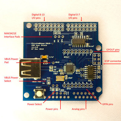 USB Host Shield 2.0 for Arduino Support Google Android ADK Duemilanove UNO MEGA 2560
