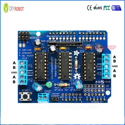 L293D Motor Shield for Arduino Control Module DC Stepper Motor Driver Expansion Board