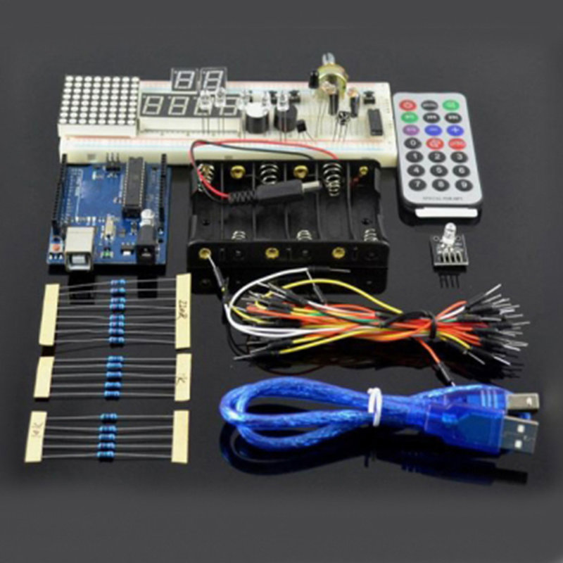 UNO R3 Starter Kit for Arduino with 830 Hole Breadboard Leds LM35 Sensor DIY Learning kit