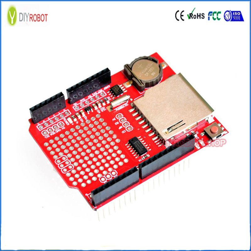 XD-204 Data Logging Recorder Shield V1.0 for Arduino UNO Data Collection Logger Module SD Card Socket