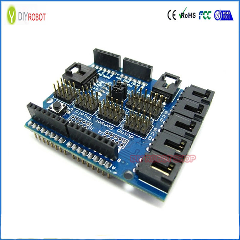 Sensor Shield V4.0 for Arduino Digital Analog Module Supports UNO Mega 2560 Duemilanove AVR