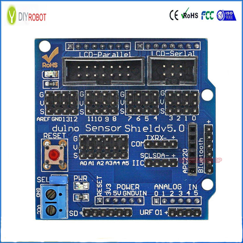 IO Expansion Board Sensor Shield for Arduino V5.0 Electronic Building Blocks Robot Parts