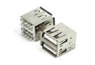 Usb Connector USB-AF180° Double layer inserting plate length right angle