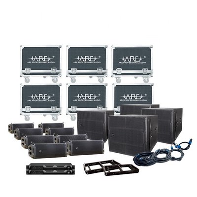 ARE AUDIO dual 8 inch outdoor line array speaker system for concerts