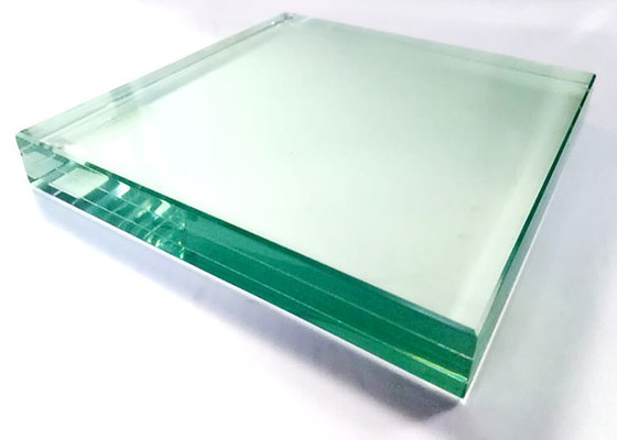 Multifunction 6.38 Clear Laminated Glass Flat Shape PVB / SGP Film Type