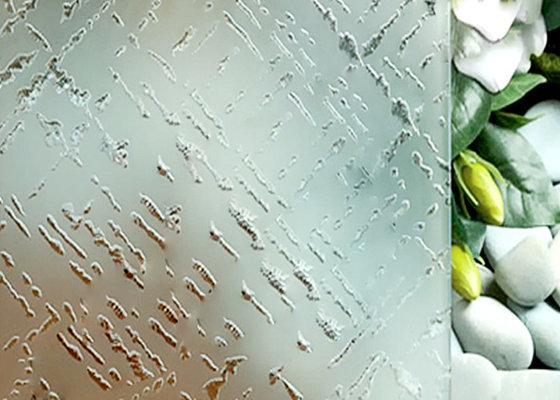 Star Fire Personalized Acid Etched Glass Sound Insulation Apply To Balcony