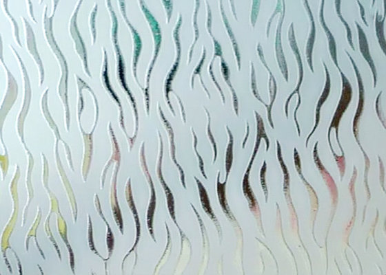 Bathroom Shower Acid Etched Glass Curtain Wall 3 - 25 Millimeter Thickness
