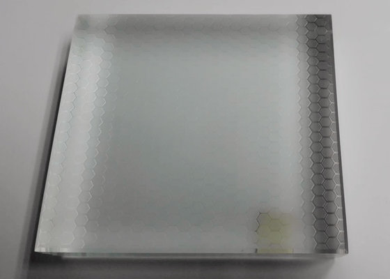 Frameless Flat Decorative Laminated Glass , Clear Anti Slip Glass Floor
