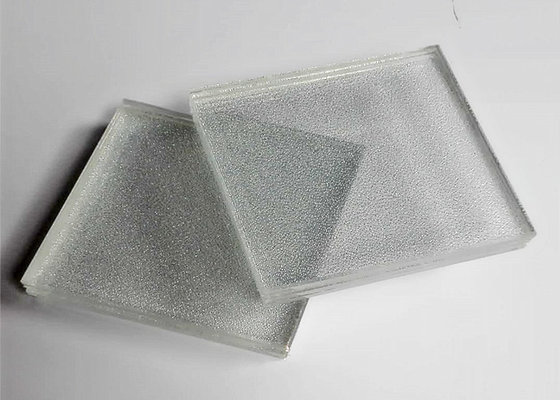 Frameless Flat Decorative Laminated Glass , Clear Anti Slip Glass Floor