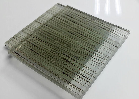 Texture Carved Silk Acid Etched Glass , Stable Decorative Glass Wall Panels