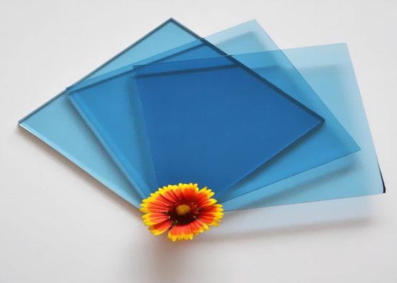 Ocean Blue Anti Reflective Glasses , Custom Exterior Laminated Safety Glass