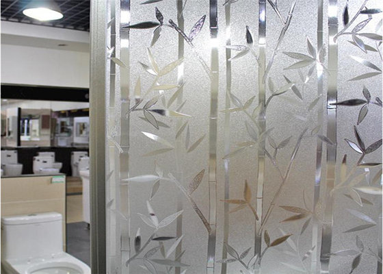 Frosted Acid Etched Building Glass 3 - 25 Mm Thickness For Shower Room