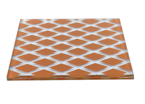 Colorful Silk Screen Building Glass Toughening / Heat Strengthening Process