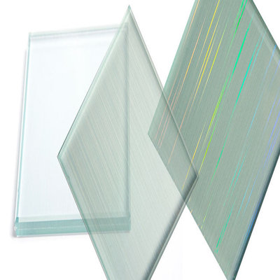 Crystal Safety Tempered PVB Laminated Glass Clear Fence Panels Hollow Solid Structure
