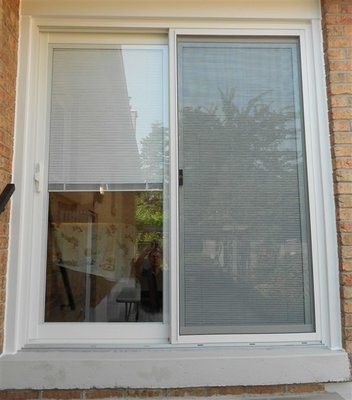 Glazed Sliding Aluminium Glass Door , Louvre Tempered Glass Finished Surface