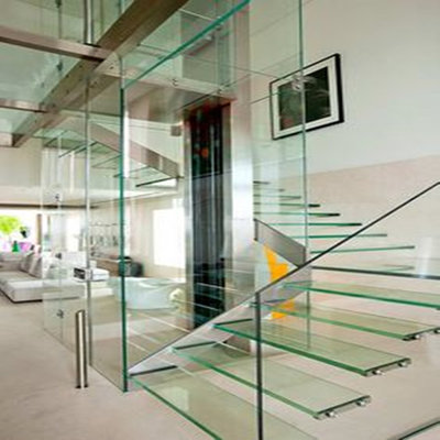 Flooring Safety PVB Laminated Glass Hollow / Solid Structure Customed Size