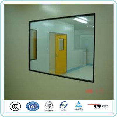 Acoustic noise insulated heat reducing double glazing removable partition for office