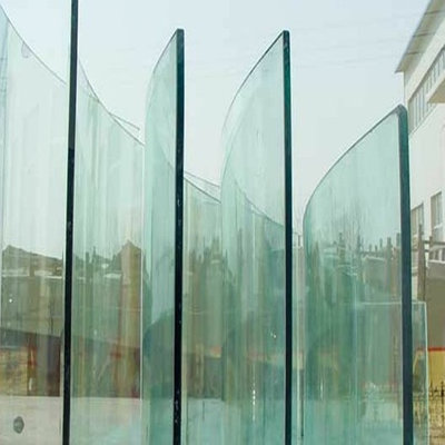 Aluminium Window Fram  Curved Tempered Insulated Glass Fire Resistant Toughened Glass