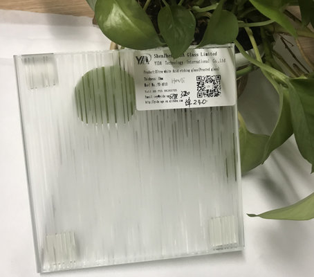 Ultra-white Acid  Etch Glass 10mm  Home Design Frosted  Tempered Decorative  Glass